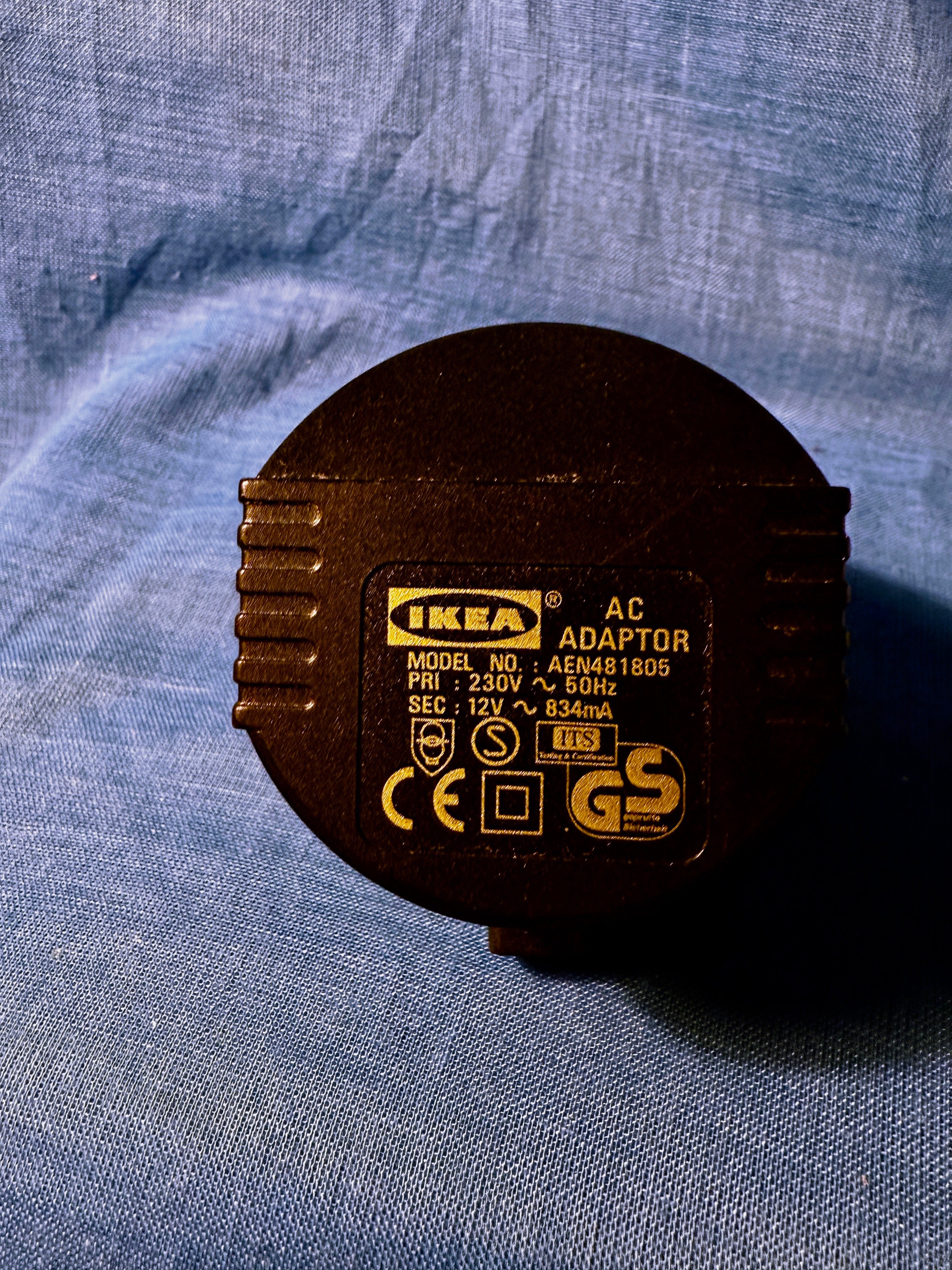 IKEA adapter zwart, 2 pins connector – WEBSHOP